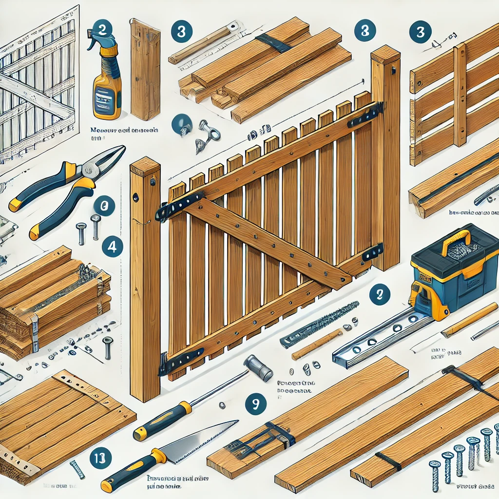 How To Build a Wooden Gate: Step-By-Step Guide 2024