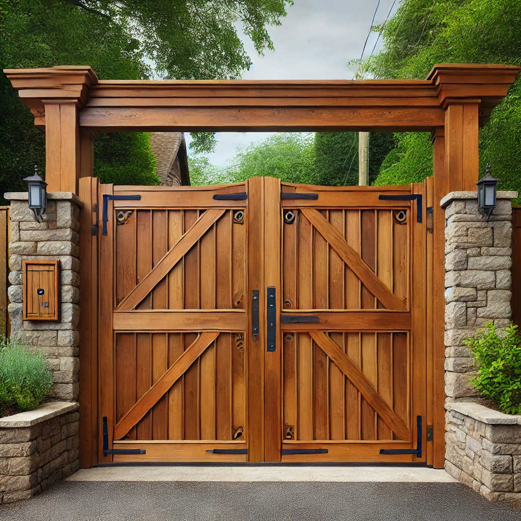 Wooden Electric Gates (Modern Convenience Meets Style 2024)